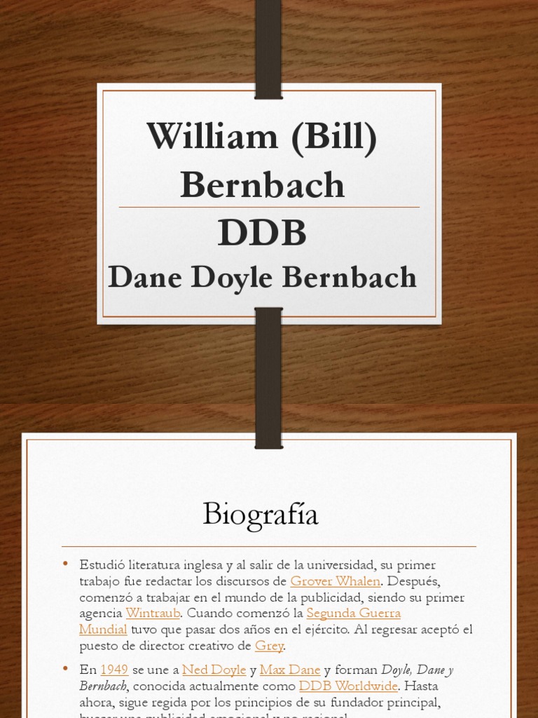 Bill Bernbach: Fundador visionario de DDB y pionero del marketing ...