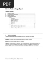 Engineering Design Report Guidelines | PDF | Engineering Design Process ...