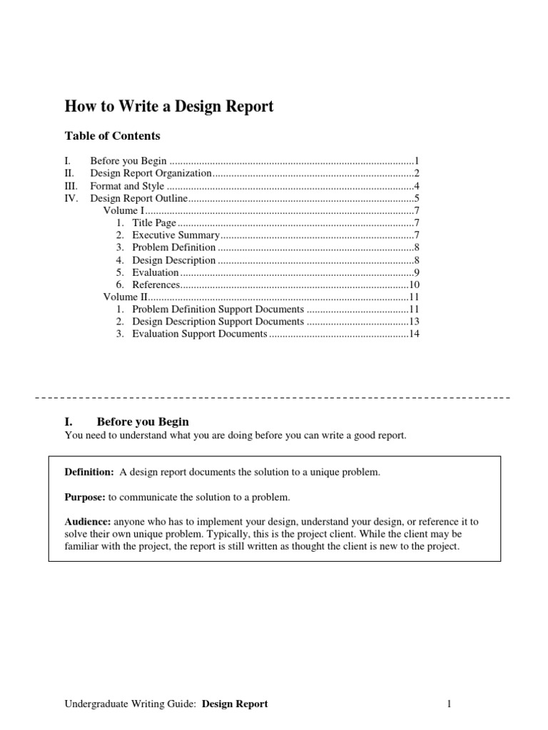 How To Write A Design Report | PDF | Design | Laboratories
