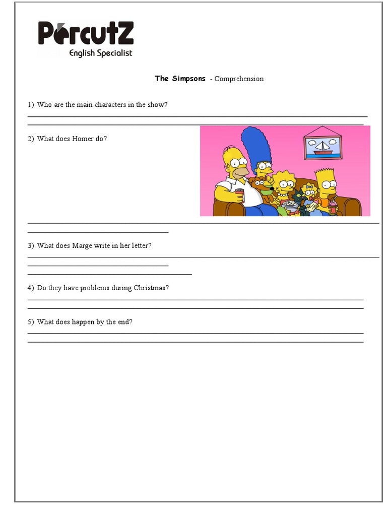 Simpsons Activity | PDF