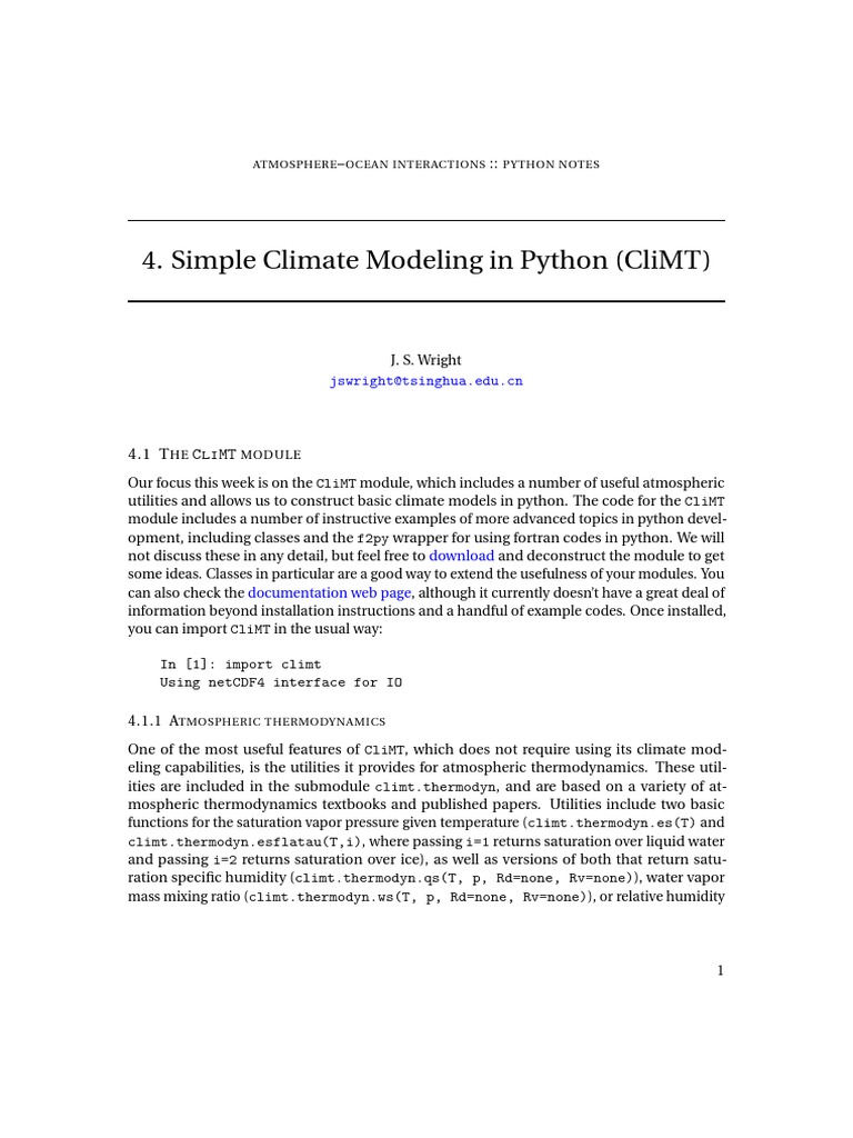 Notes Python4 | PDF | Relative Humidity | Troposphere