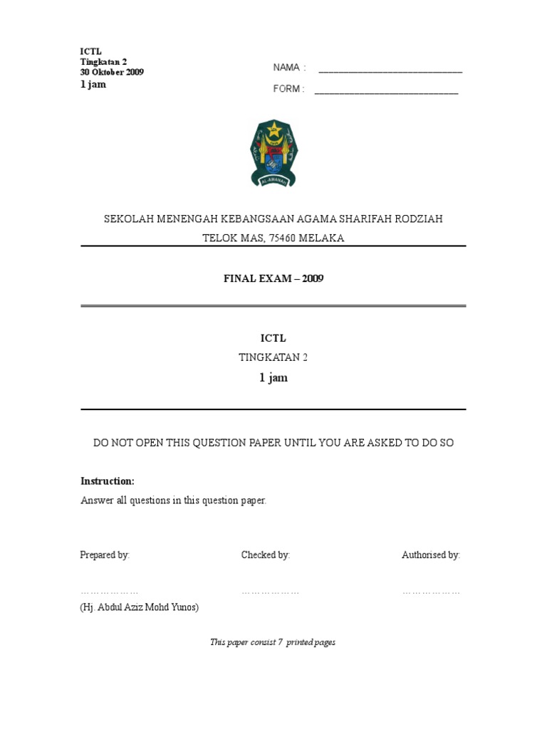 Documents - Tips Latihan Ictl Tingkatan 2 | PDF | Computer Network | Internet