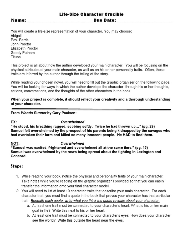 Crucible Summative Project | PDF | Language Arts & Discipline