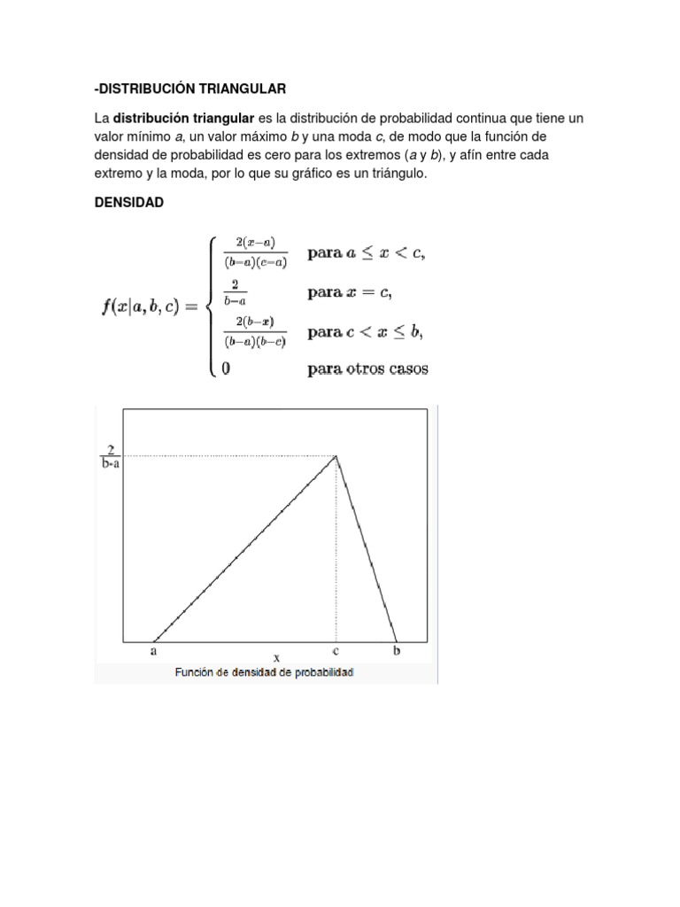Análisis de Distribución Triangular en Logística | PDF | Distribución de probabilidad | Teoría ...