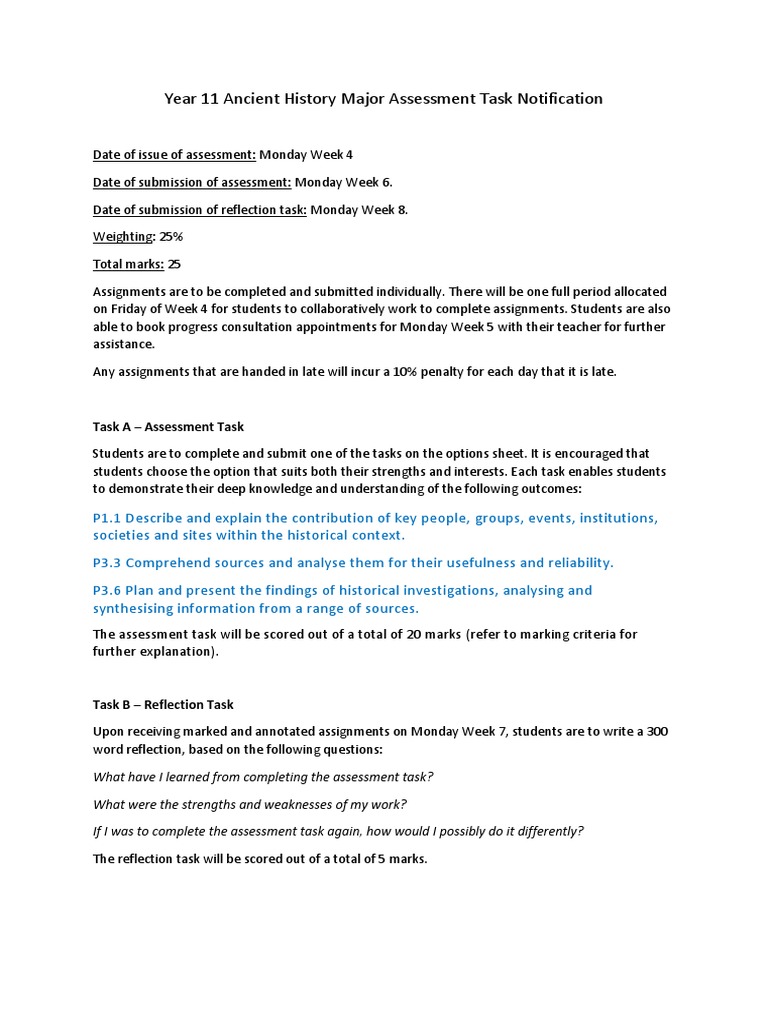 Year 11 Ancient History Assessment Guide | PDF | Achaemenid Empire ...