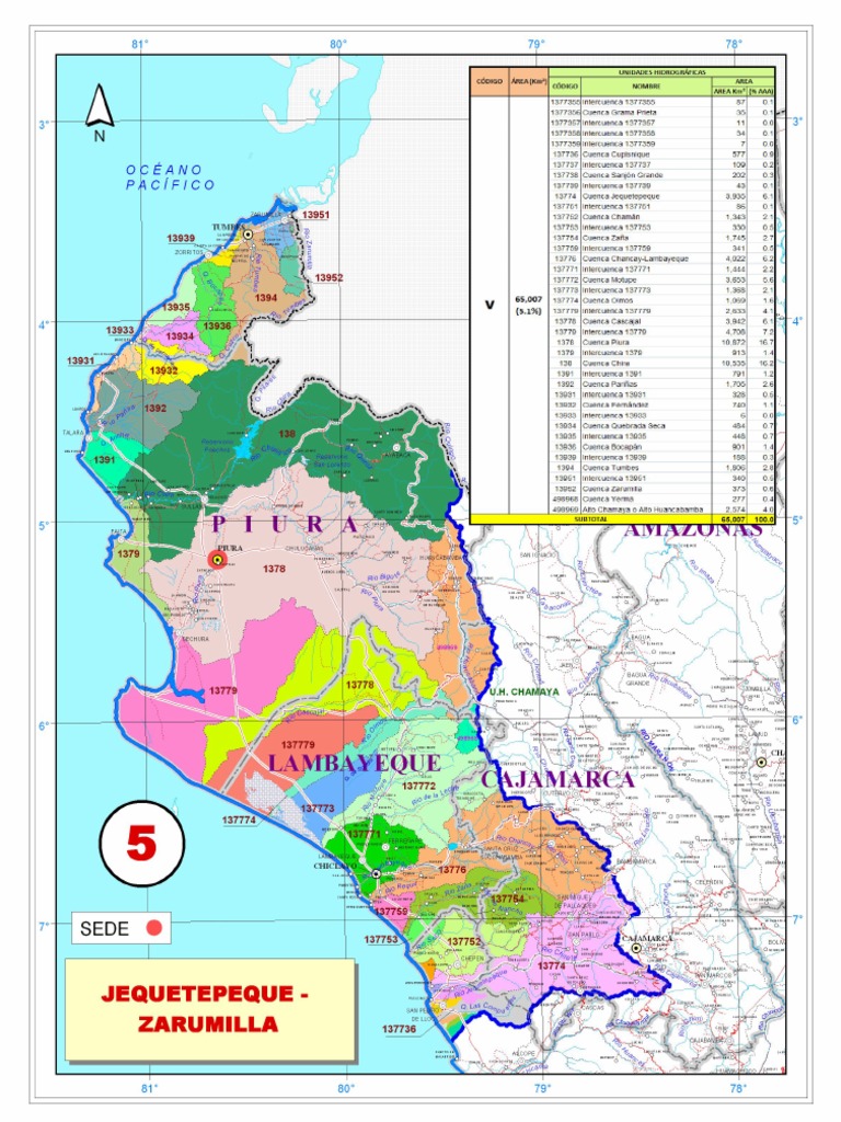 Aaa Jequetepeque Zarumilla Mapa Ana | PDF