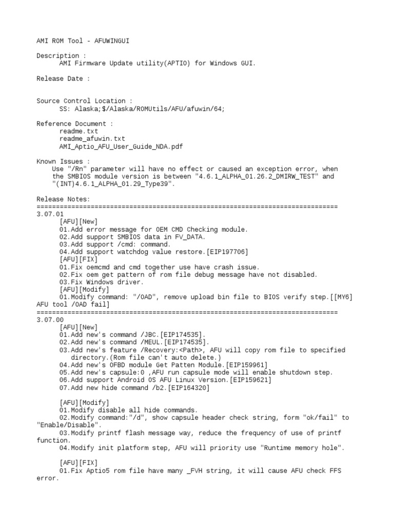 AFUWINGUI | Download Free PDF | Bios | Flash Memory