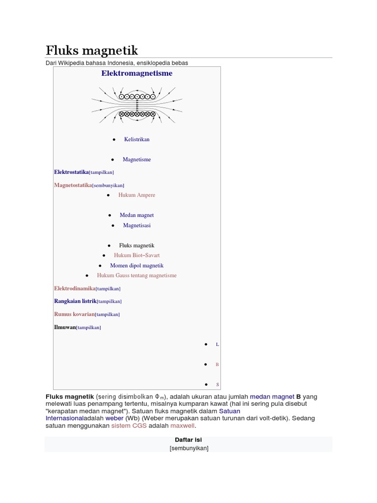 Fluks Magnetik | PDF