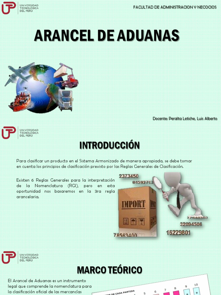 Arancel De Aduanas Actual Aduana Economias