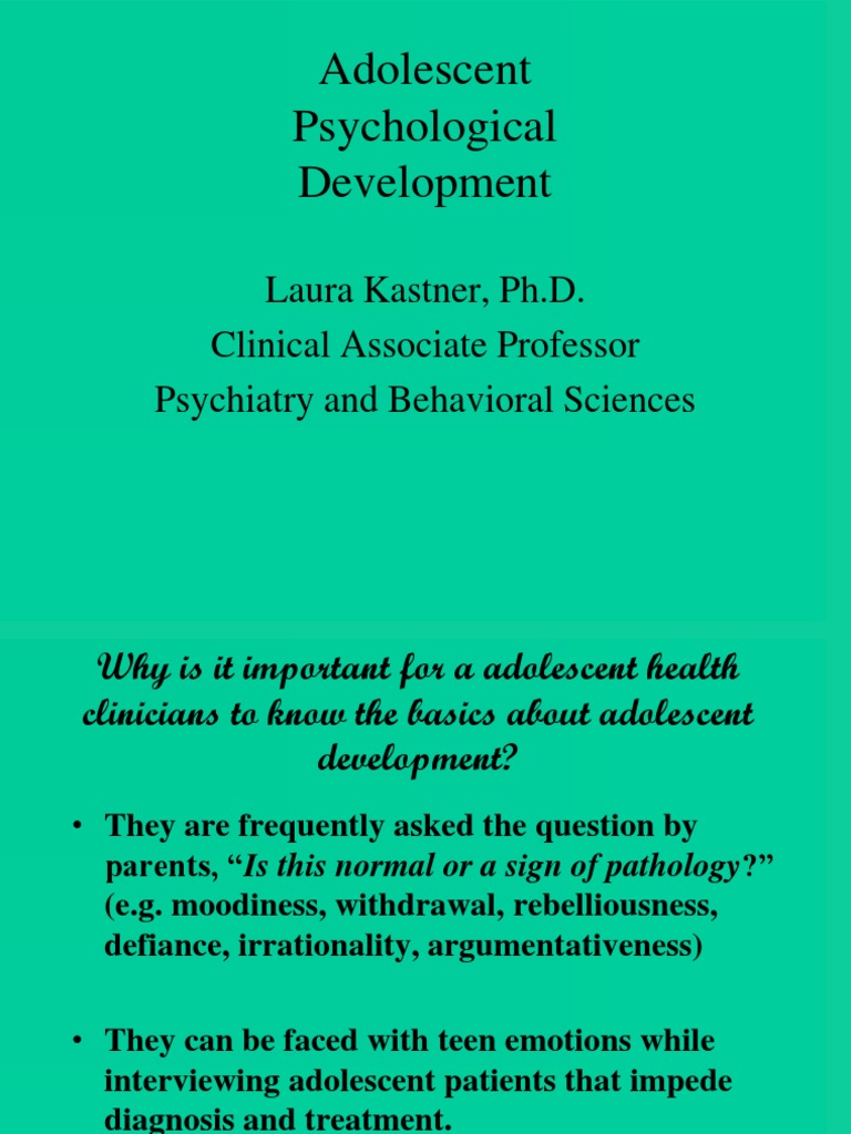 Understanding Adolescent Development | PDF | Adolescence | Morality