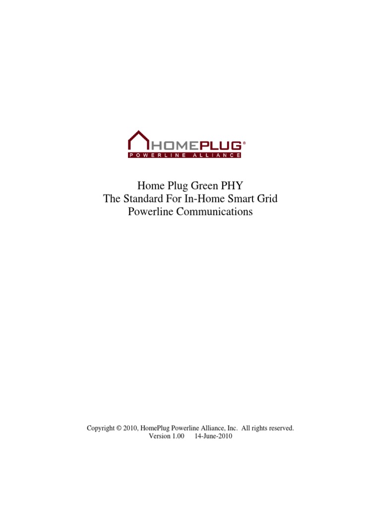 HomePlug Green PHY Whitepaper 100614 | PDF | Smart Grid | Orthogonal ...