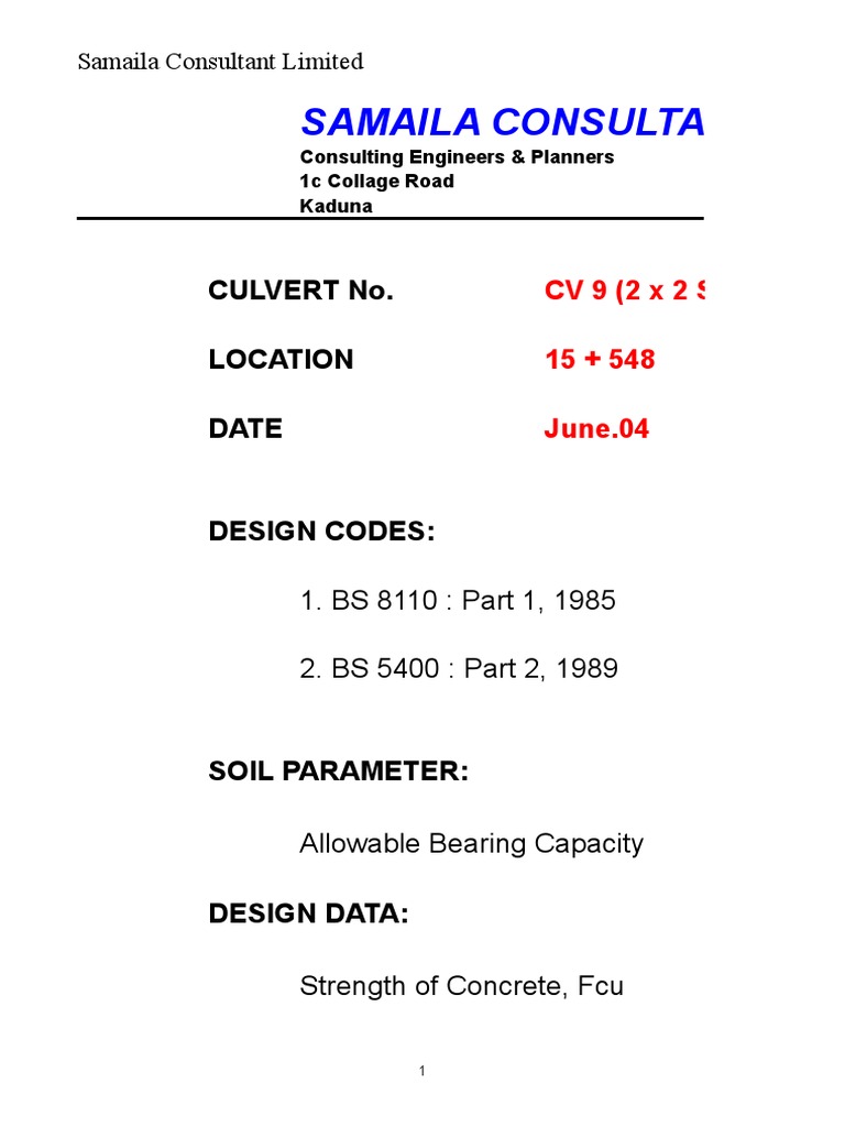 Engineering Culvert Design Guide | PDF | Civil Engineering | Structural ...