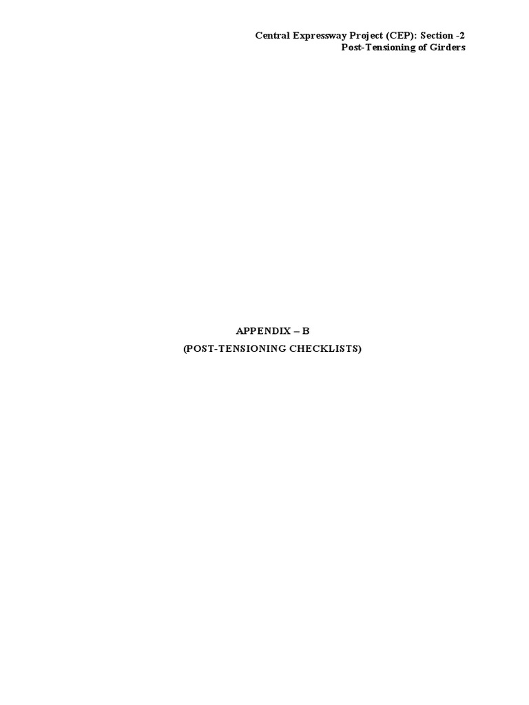 Central Expressway Project (CEP) : Section - 2 Post-Tensioning of ...