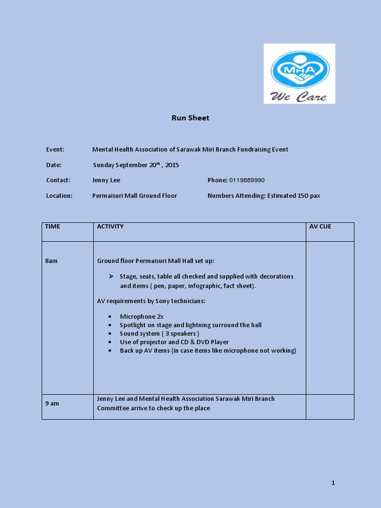 Run Sheet | PDF | Leisure