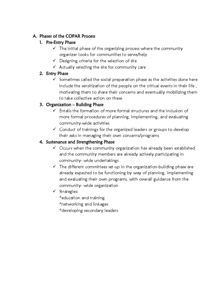 Phases of the COPAR Process Explained | PDF | Business