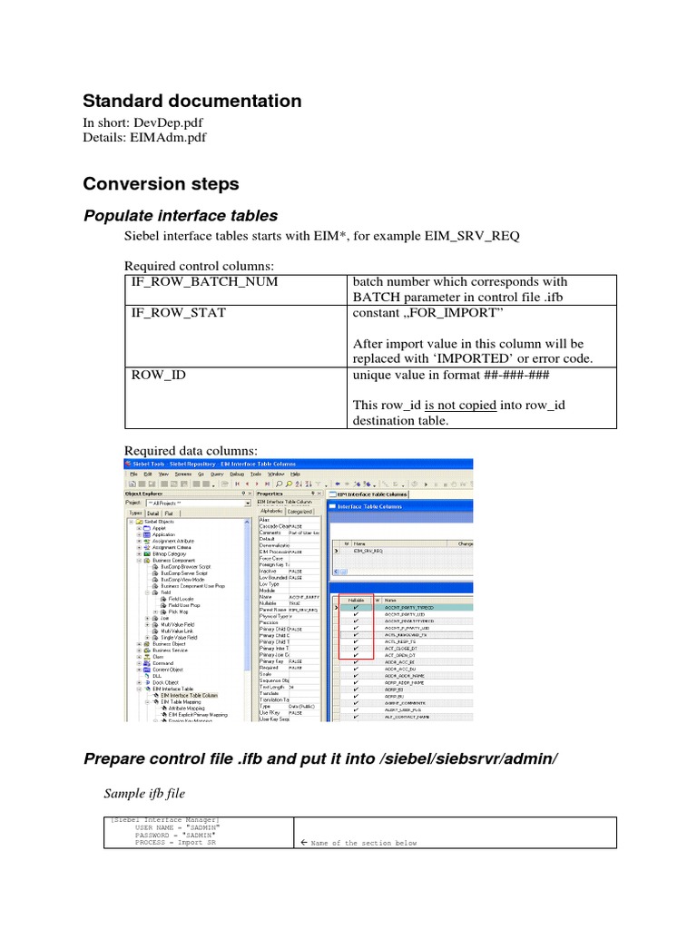 Siebel Eim | PDF | Command Line Interface | Interface (Computing)