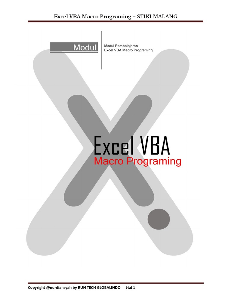 Modul VBA | PDF