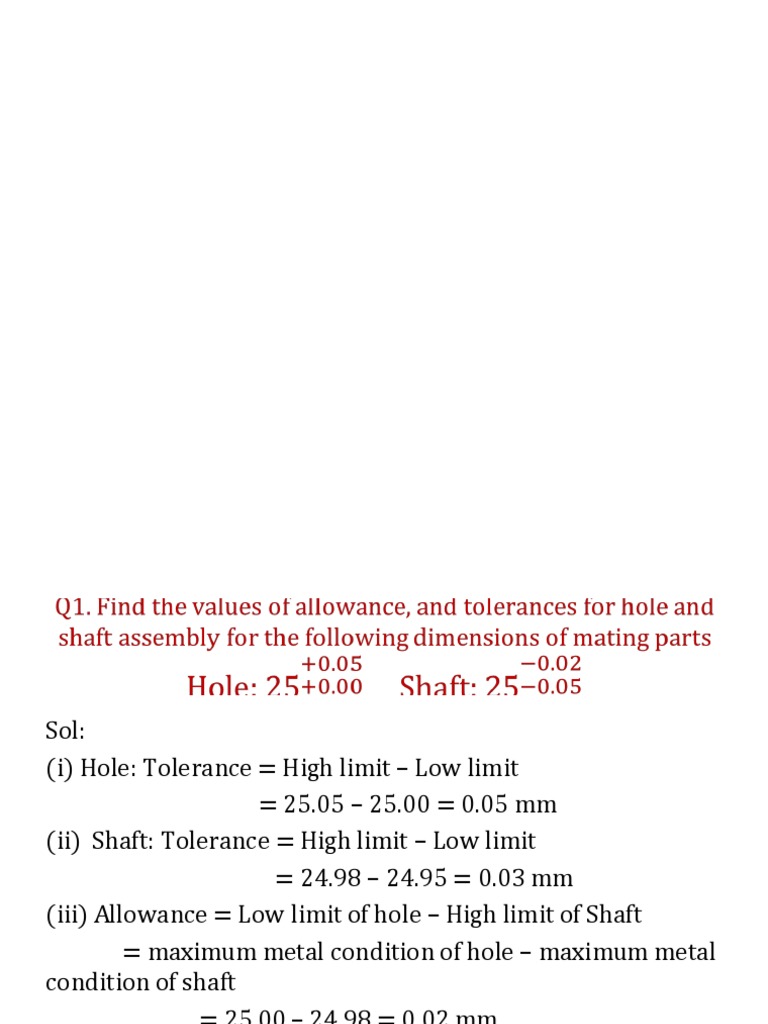Gauges Problems | Download Free PDF | Engineering Tolerance ...