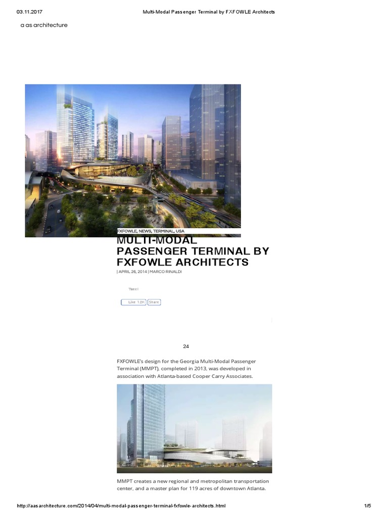 Multi-Modal Passenger Terminal by FXFOWLE Architects | PDF | Public ...