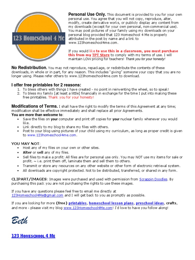 Personal Use Only.: Like To Use This in A Classroom, You Must Purchase ...