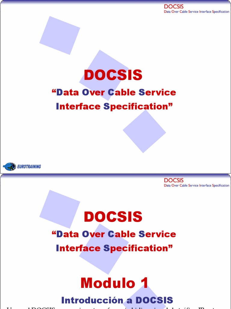 DOCSIS | PDF | Protocolos de internet | Calidad de servicio