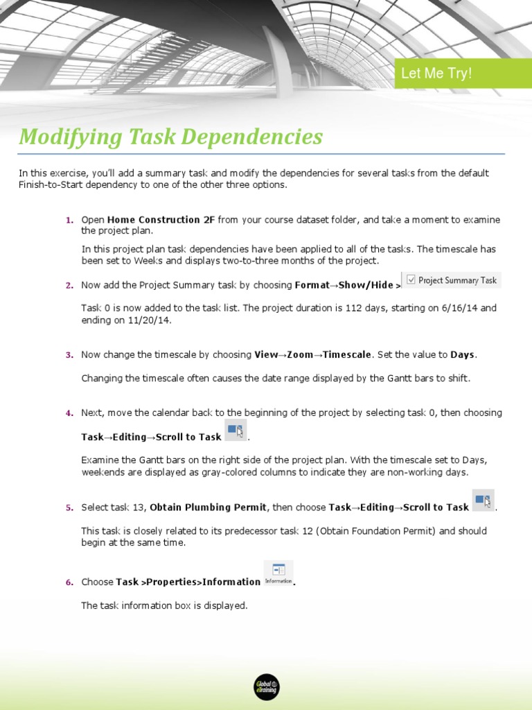 2 06 Modifying Task Dependencies | PDF | System Software | Software