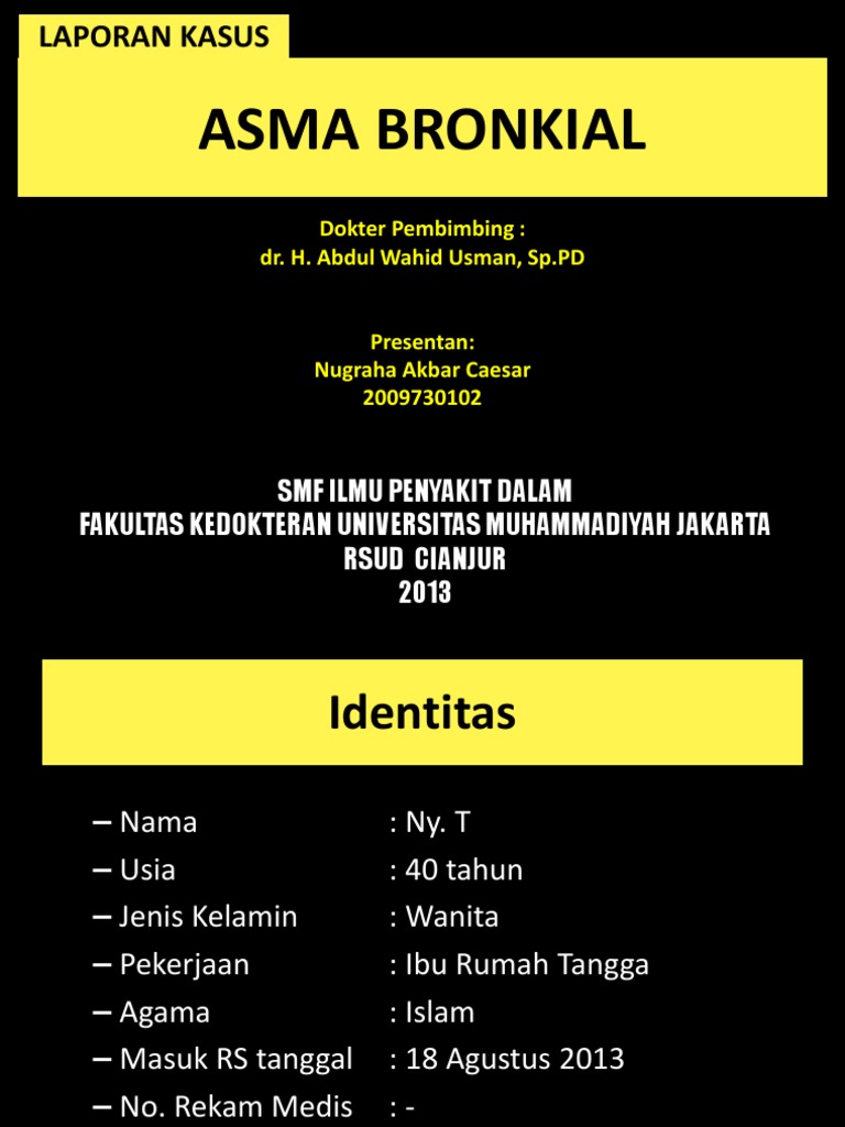 Laporan Kasus Asma Bronkial | PDF