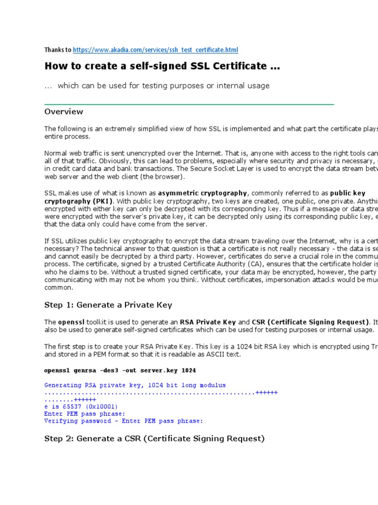 SSL Certificate | Download Free PDF | Public Key Certificate ...