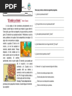 Comprensión Lectora El Leon y El Raton | PDF