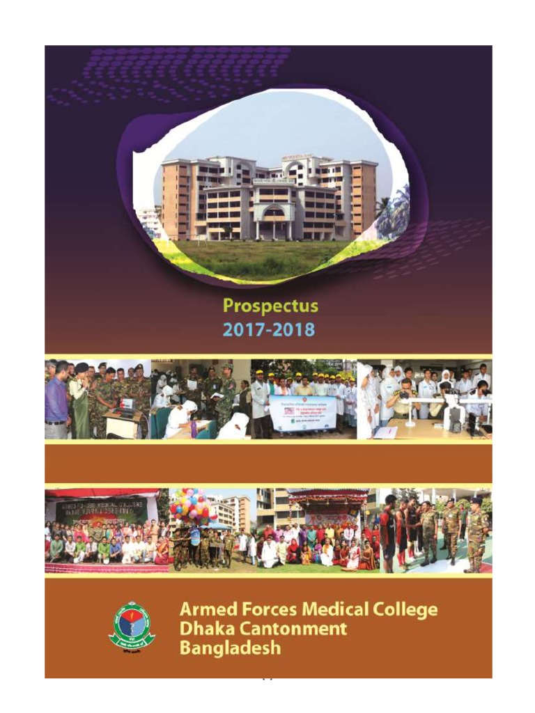 Prospectus of AFMC-20 (Session-2017-2018) | PDF | Schools | Armed Conflict