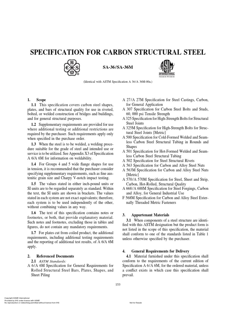 SA-36 | Structural Steel | Steel