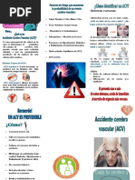 Triptico ACV | PDF | Carrera | Enfermedades y trastornos humanos