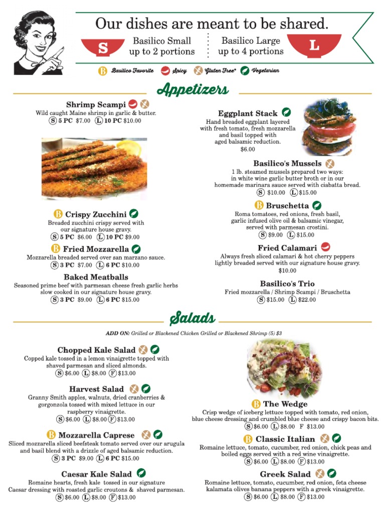 Basilico Menu Redesign WEB | PDF