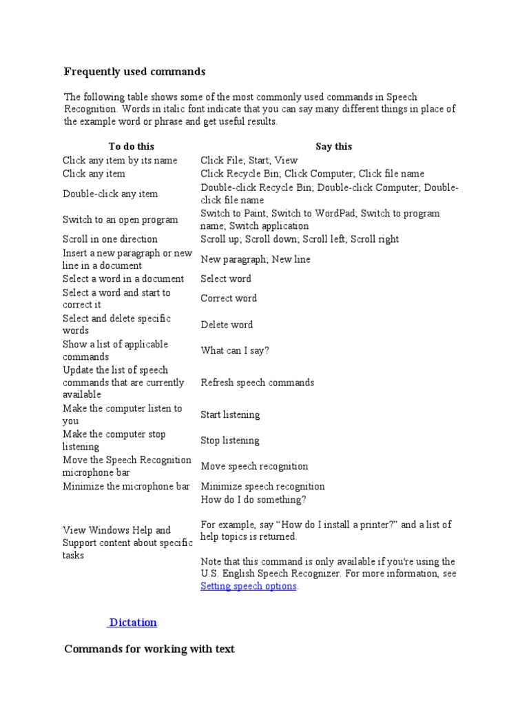 Frequently Used Commands | PDF | Computer Keyboard | Quotation Mark