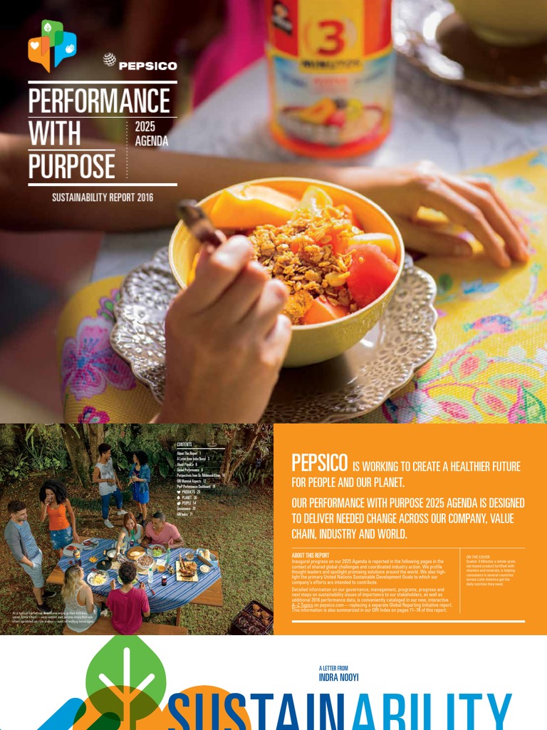 Pep csr16 091317 | PDF | Pepsi Co | Sustainability
