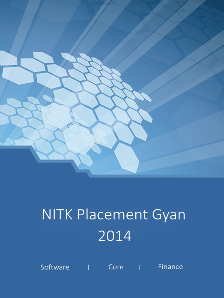 NITK Placement Gyan 2014 PDF | PDF | Computer Programming ...
