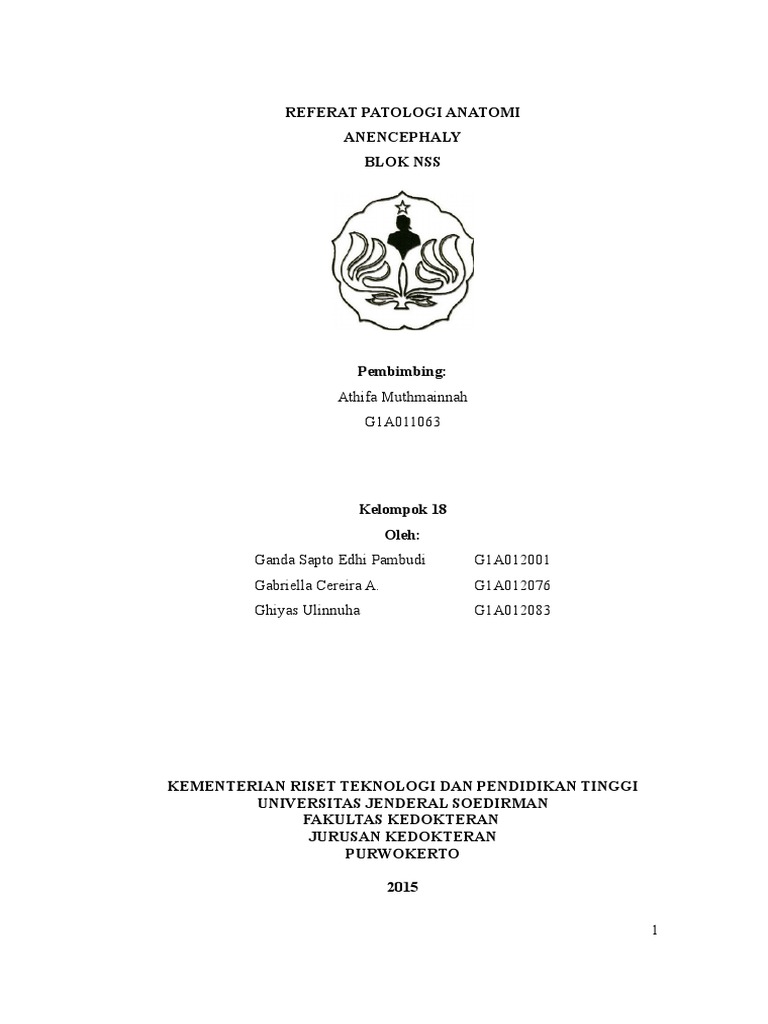 Anensefali: Patologi dan Diagnosis | PDF