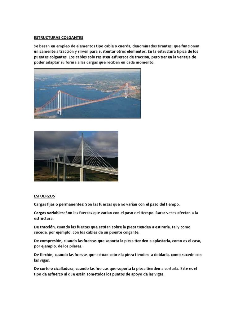 ESTRUCTURAS-COLGANTES..... (1) | Ingeniero civil | Ingeniería mecánica