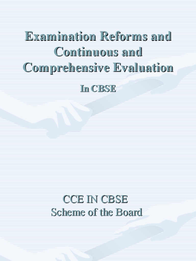 Examination Reforms and Continuous and Comprehensive Evaluation | PDF ...