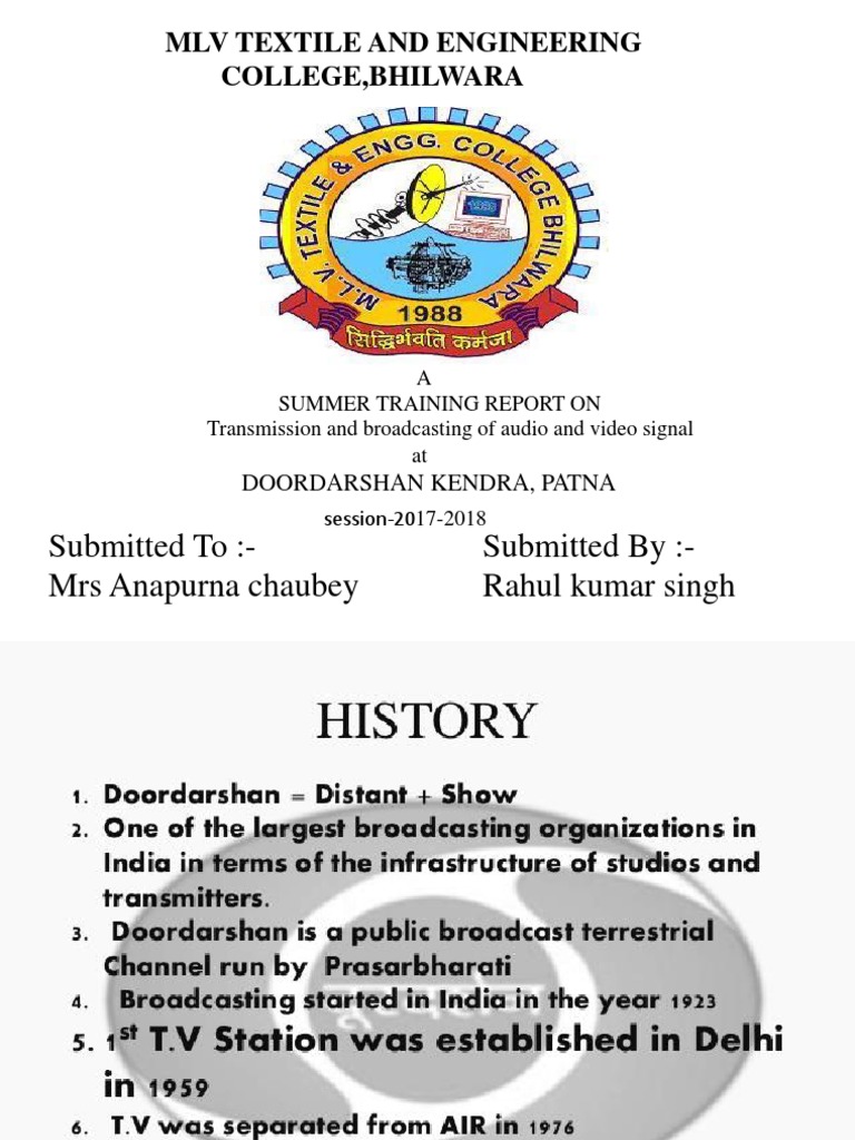 MLV Textile and Engineering College, Bhilwara: Submitted By:-Rahul ...