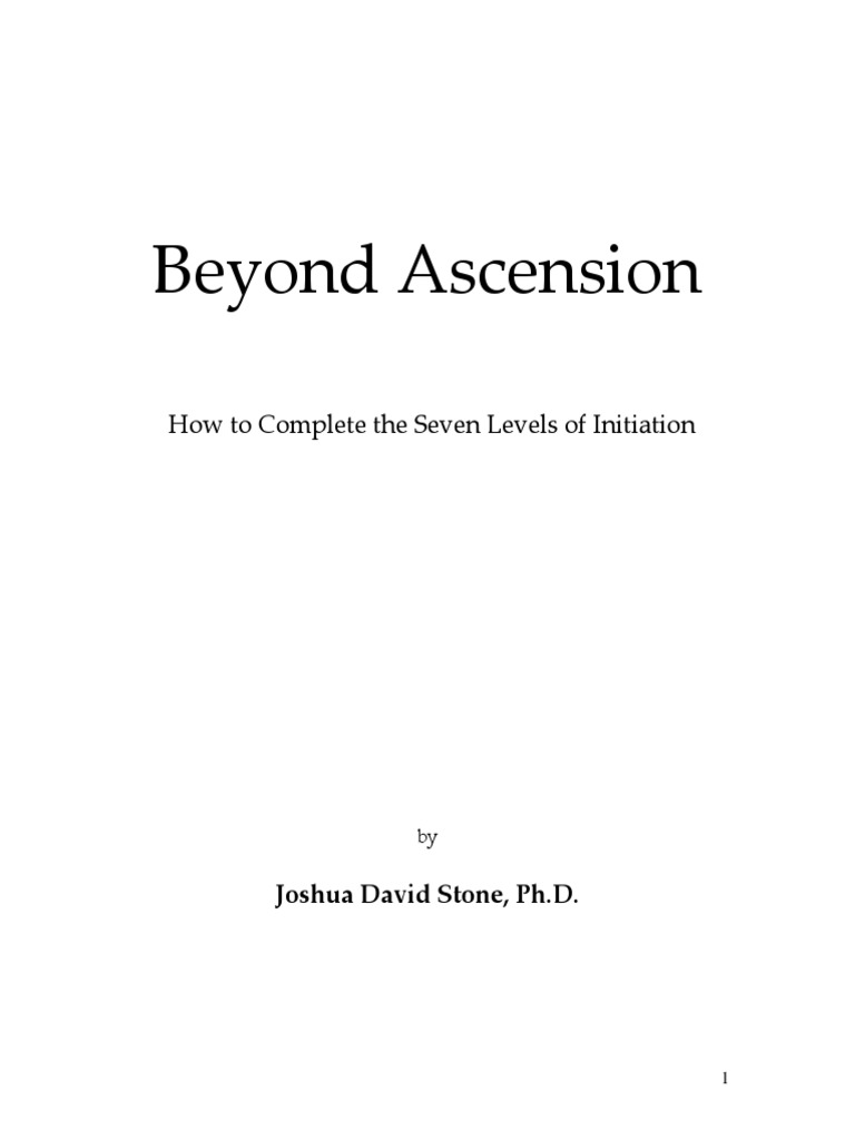 Beyond Ascension | PDF | Plane (Esotericism) | Ascended Master