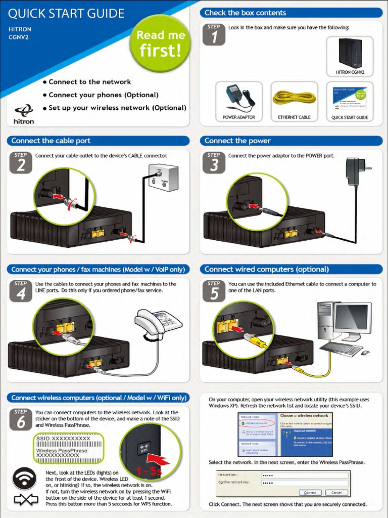 Modem Hitron CGNV2 | PDF
