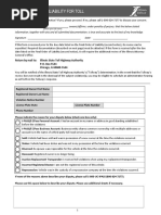 Linkt Toll Invoice Nomination Form | PDF | Toll Road