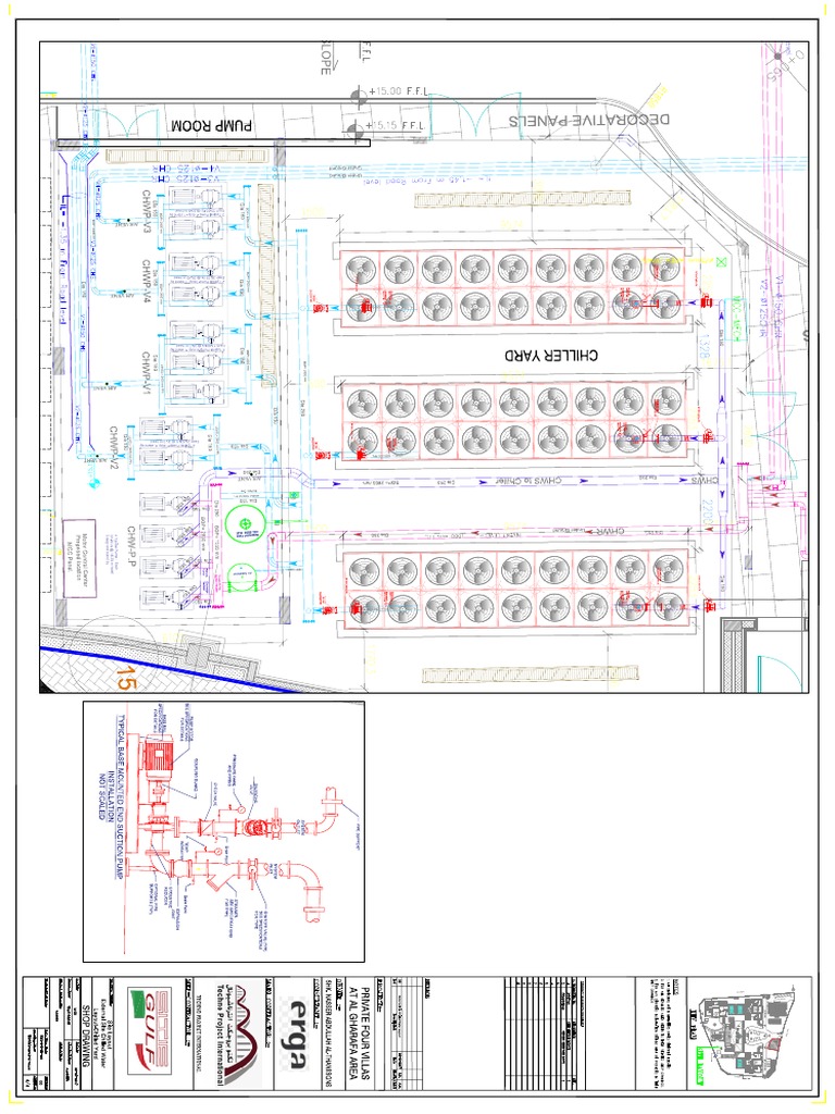 Chilled Water Site Layout - CHILLER YARD | PDF