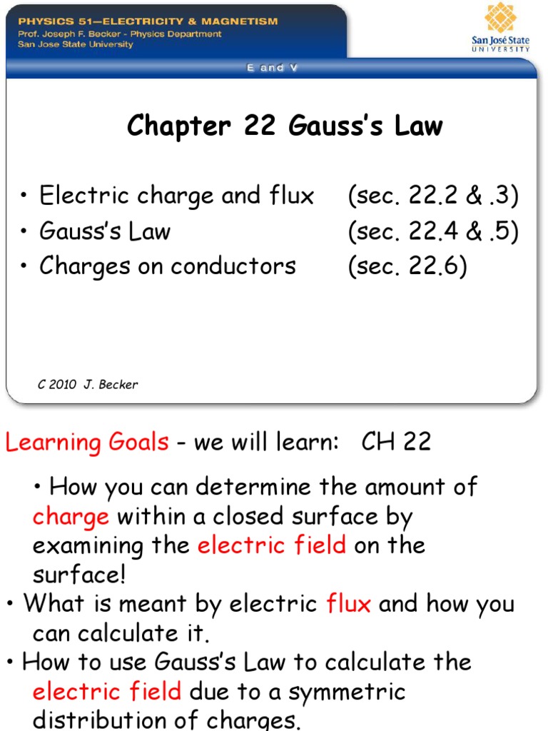Gauss's Law | PDF | Flux | Electric Field