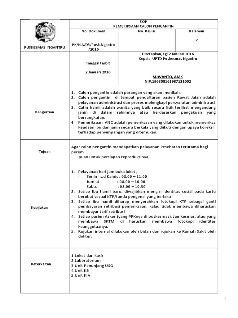 5.sop Catin | PDF