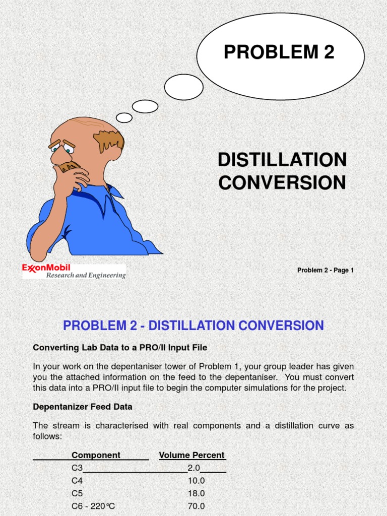 Problem 02 - Distillation Curve Conversion | PDF | Distillation ...