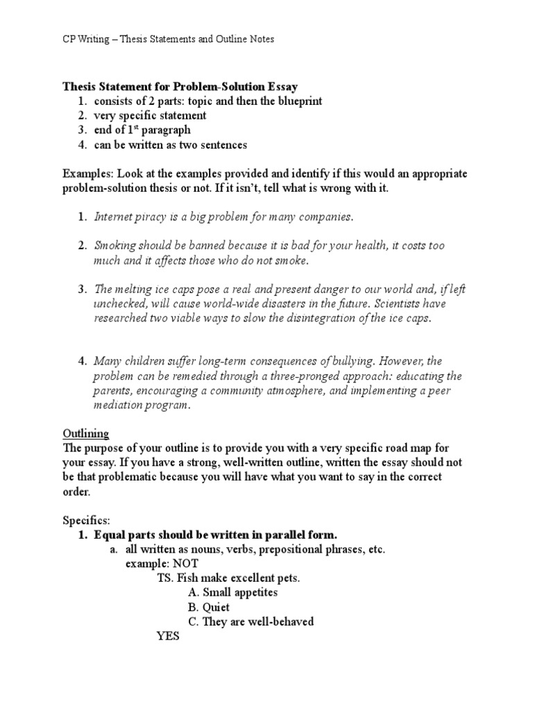 Thesis Statements and Outlining Guide | PDF | Linguistic Morphology ...