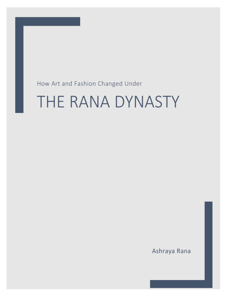 Rana Dynasty | PDF | Nepal | Palace