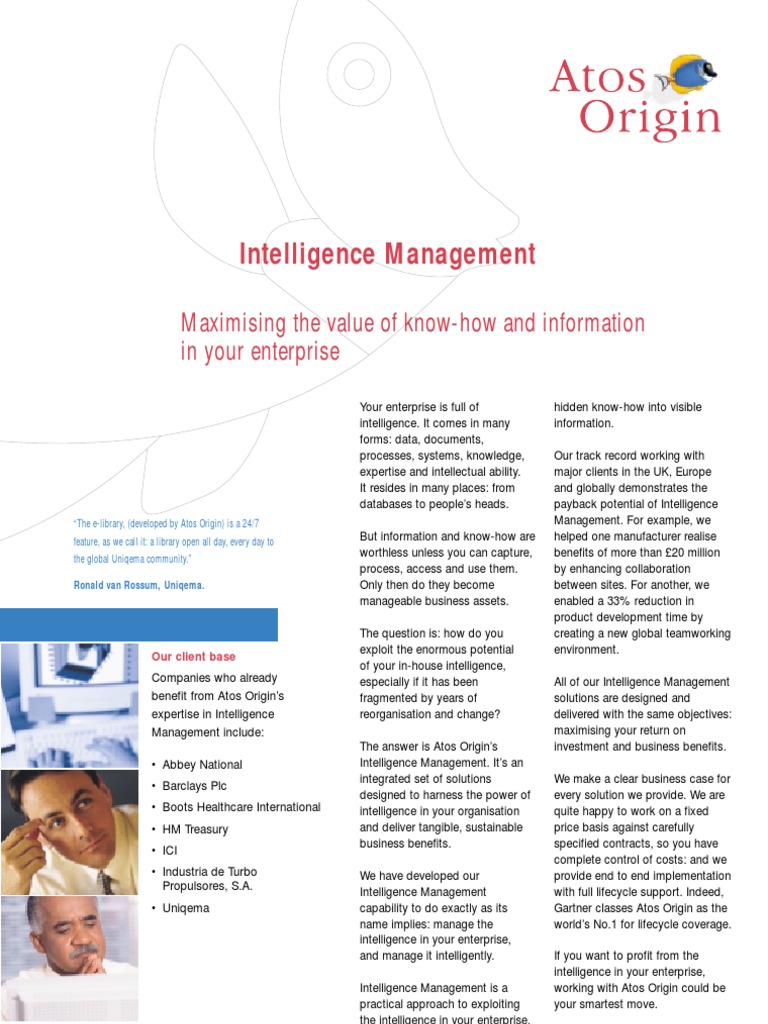 Intelligence Management: Maximising The Value of Know-How and ...